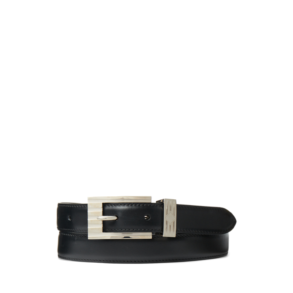 Fluted-Buckle Leather Belt for Men | Ralph Lauren® UK