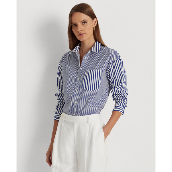 Striped Cotton Broadcloth Shirt | Ralph Lauren® Australia