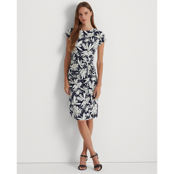 Floral Twist-Front Jersey Dress | Ralph Lauren® Australia