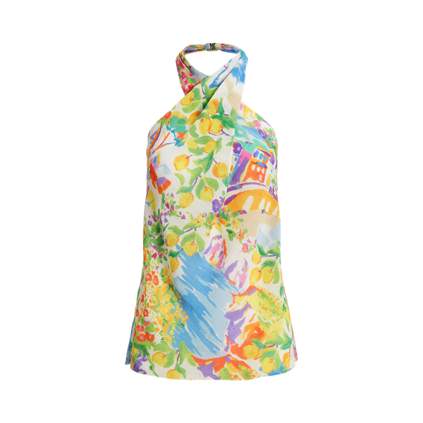 Neckholder-Bluse Darby aus Leinenvoile für Women | Ralph Lauren® DE
