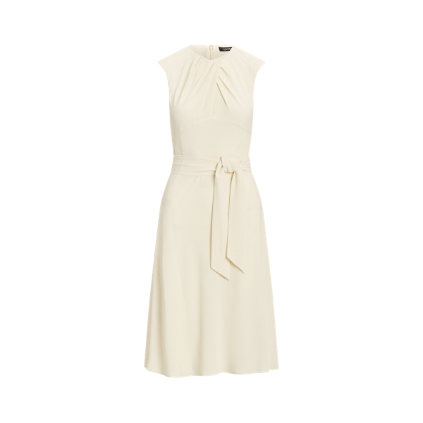 Bubble Crepe Cap-Sleeve Dress | Ralph Lauren® Australia