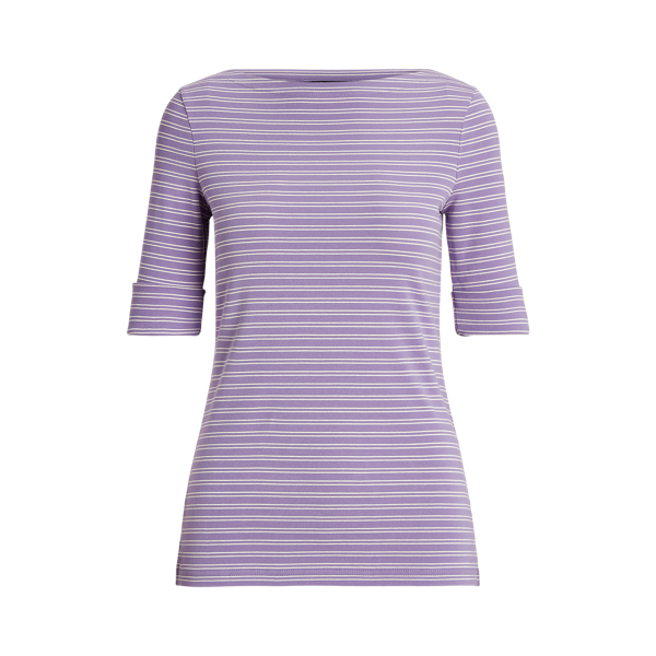 Striped Stretch Cotton Tee | Ralph Lauren® Australia