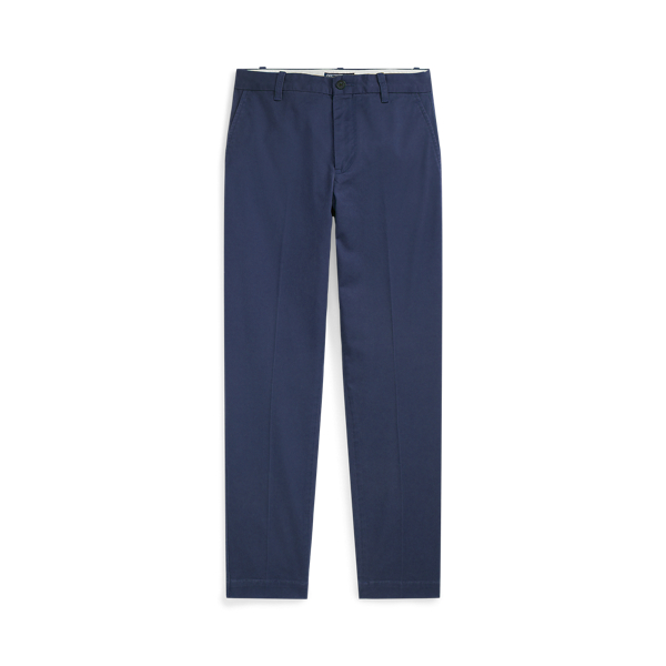 Cropped Slim Fit Twill Chino Trouser for Women | Ralph Lauren® UK
