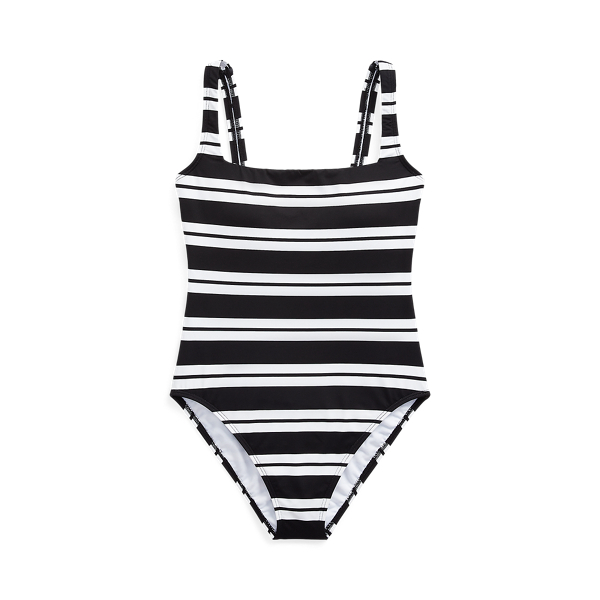 Gestreept one-piece met vierkante hals voor dames | Ralph Lauren® NL