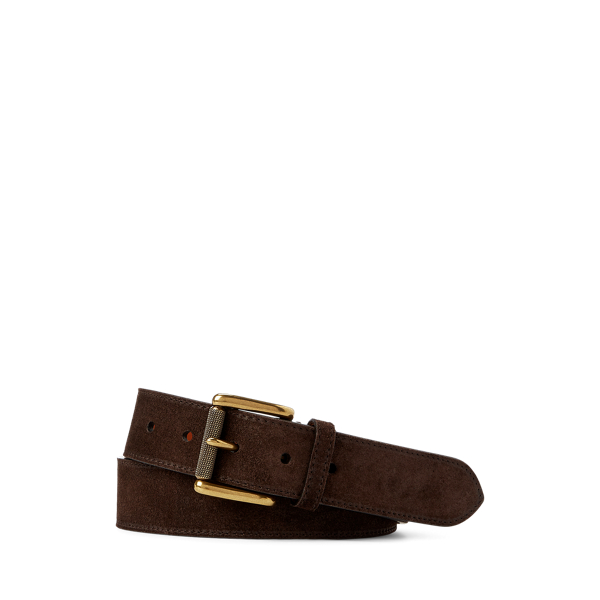 Suede Roller-Buckle Belt | Ralph Lauren