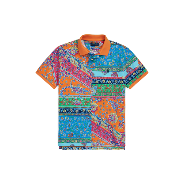 Classic Fit Print Mesh Polo Shirt for Men | Ralph Lauren® TM