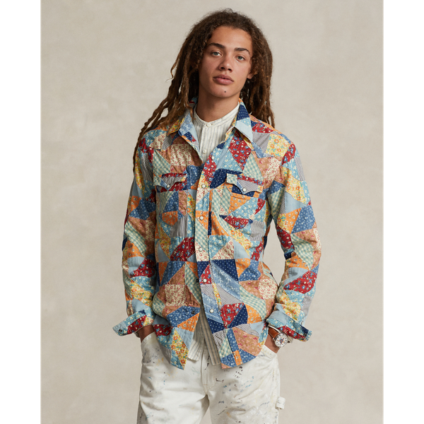 Patchwork-Print Western Shirt for Men | Ralph Lauren® IE