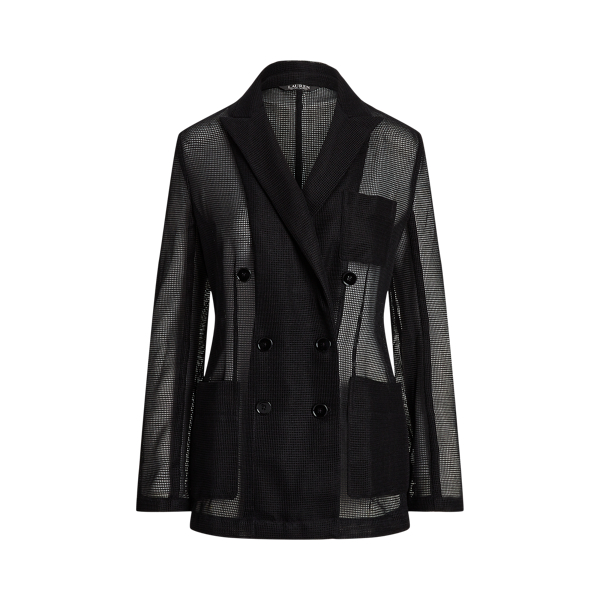 Double-Breasted Mesh Blazer for Women | Ralph Lauren® NL