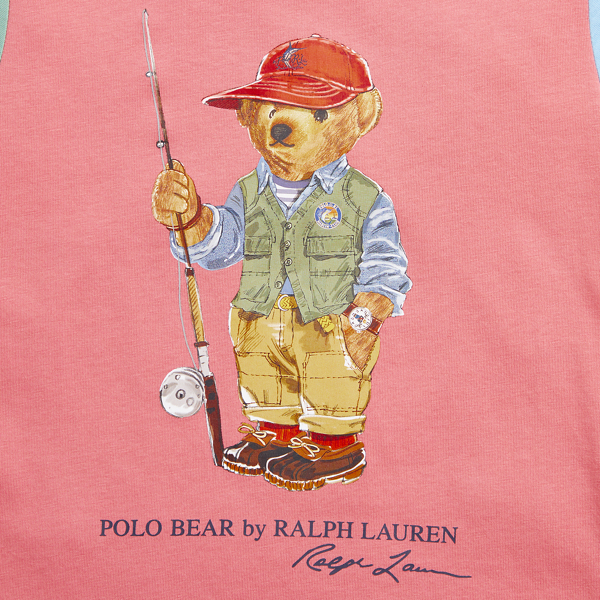 Polo Bear Colour-Blocked Cotton Tee