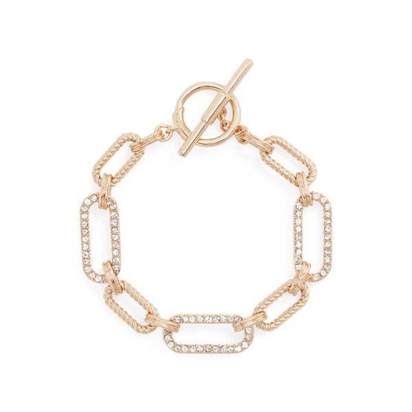 Goudkleurige pavé flexibele armband voor dames | Ralph Lauren® NL