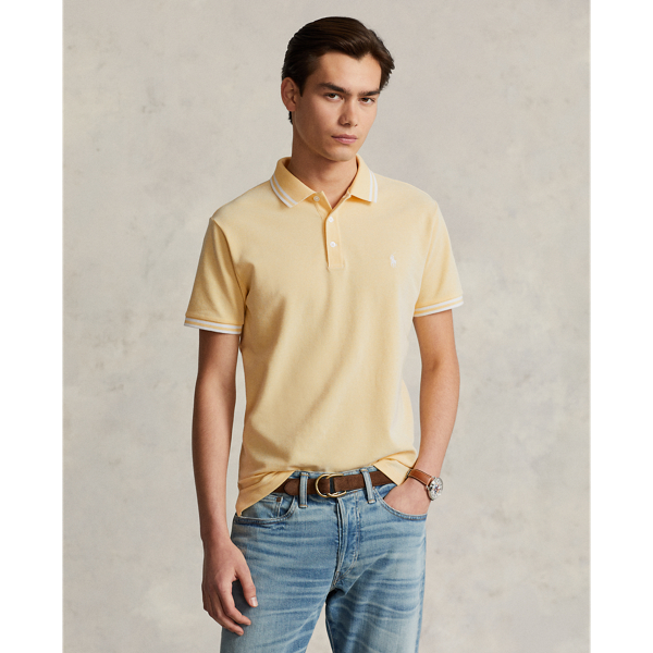 Custom Slim Fit Stretch Mesh Polo Shirt | Ralph Lauren® Australia