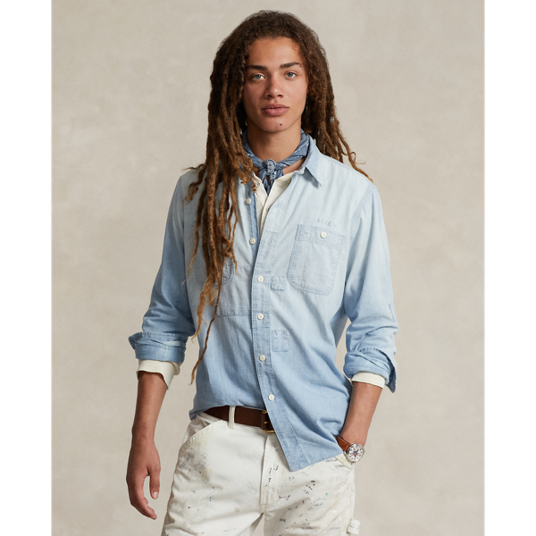 Classic Fit Indigo Chambray Workshirt Ralph Lauren® Australia