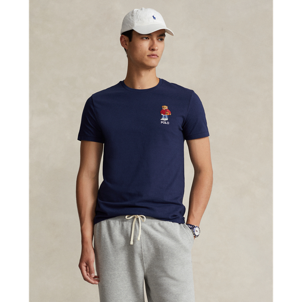 Custom Slim Fit Polo Bear Jersey T-Shirt | Ralph Lauren® Australia