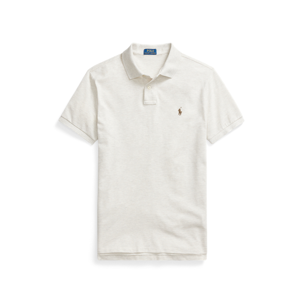 Camisa Polo em malha Custom Slim Fit para Men | Ralph Lauren® PT