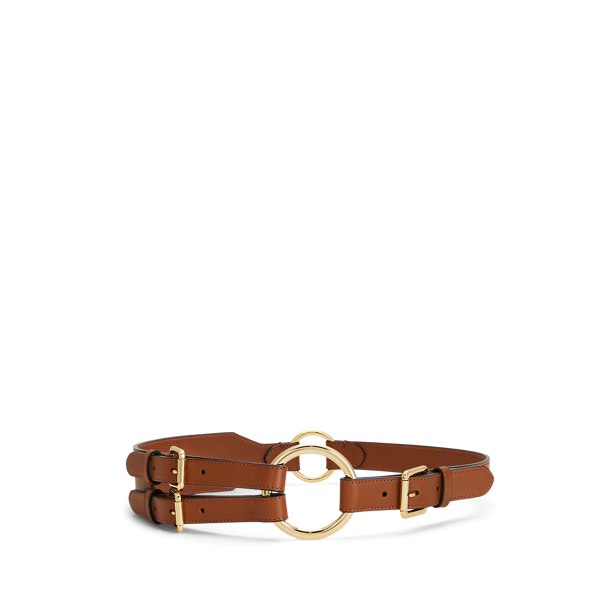 Tri-Strap O-Ring Leather Belt