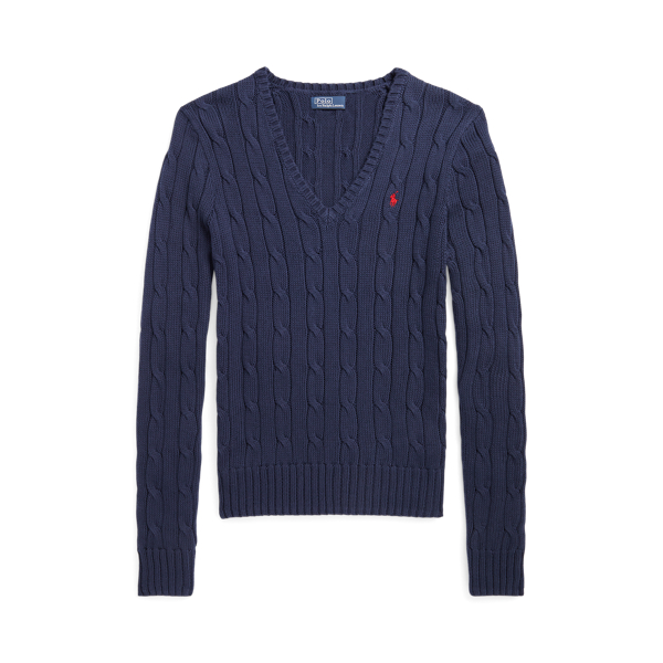 Pull torsadé col en V pour Women | Ralph Lauren® FR - Wishupon