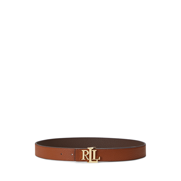 Logo Reversible Pebbled Leather Belt | Ralph Lauren® Australia