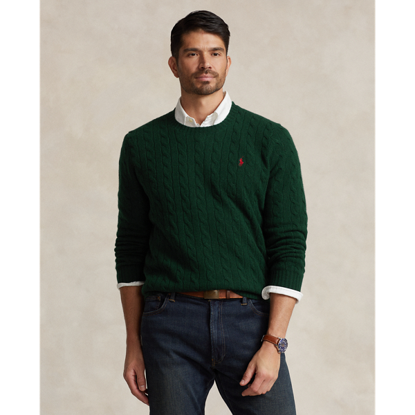 Pull torsadé en laine et cachemire pour homme | Ralph Lauren® FR