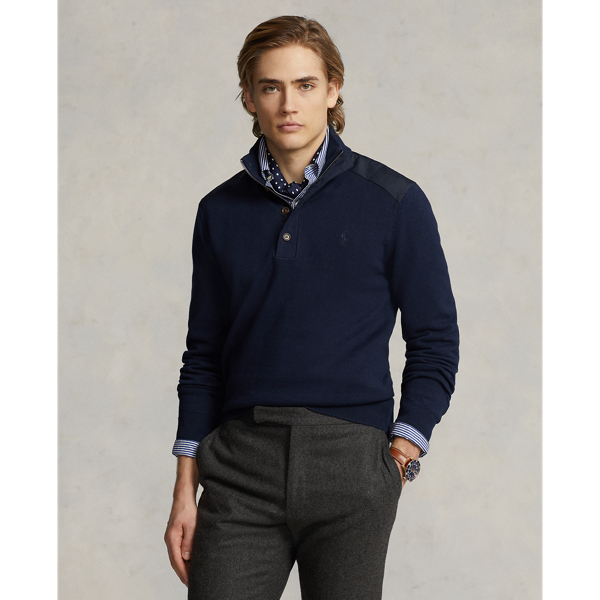 Cotton Hybrid Jumper | Ralph Lauren® Australia