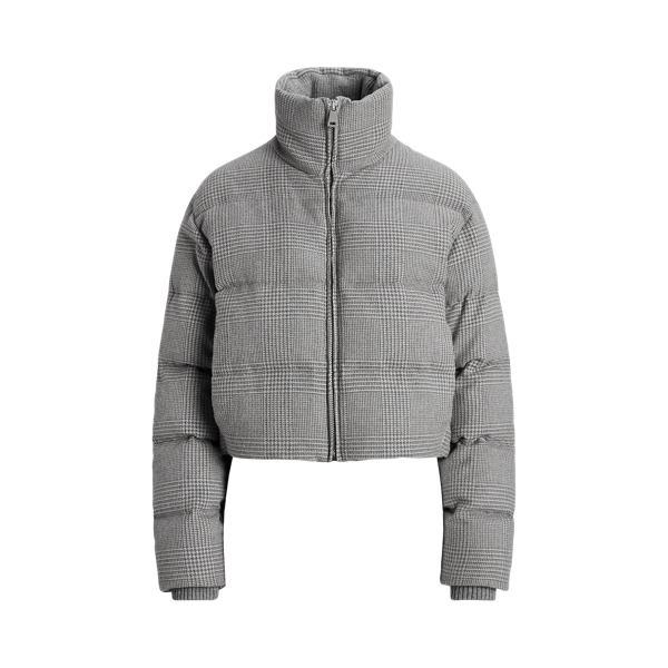 Landen Glen Plaid Wool Down Jacket | Ralph Lauren® Australia