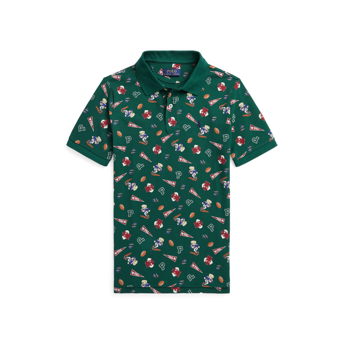 Football Polo Bear Cotton Polo Shirt | Ralph Lauren