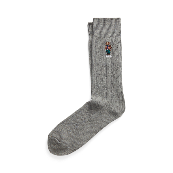 Polo Bear Cable-Knit Trouser Socks for Men | Ralph Lauren® IN