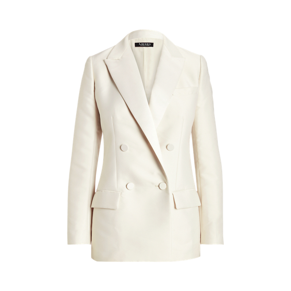 Blazer cruzado de sarga con raso para Women | Ralph Lauren® ES