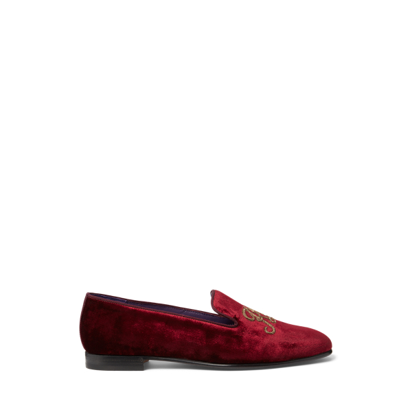 Alonzo Embroidered Velvet Slipper for Women | Ralph Lauren® UK