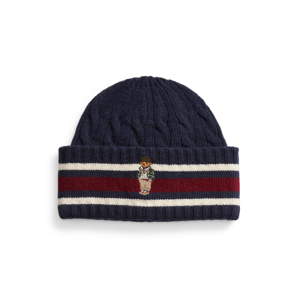 Polo Bear Cable-Knit Cricket Beanie for Men | Ralph Lauren® GP