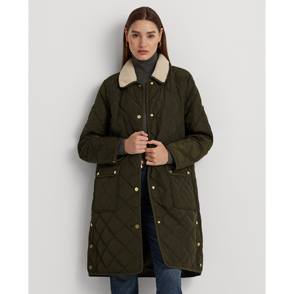 Long Diamond-Quilted Jacket | Ralph Lauren® Australia