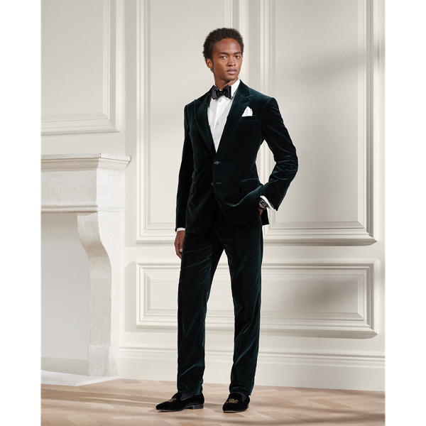 Gregory Hand-Tailored Velvet Trouser Purple Label 1