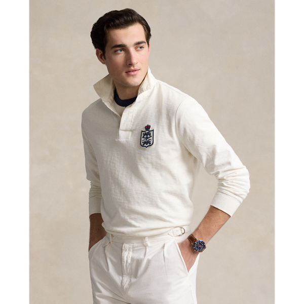 Classic Fit Jersey Graphic Rugby Shirt for Men | Ralph Lauren® UK