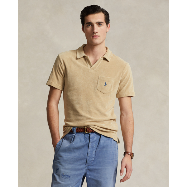 Custom Slim Fit Terry Polo Shirt for Men | Ralph Lauren® UK
