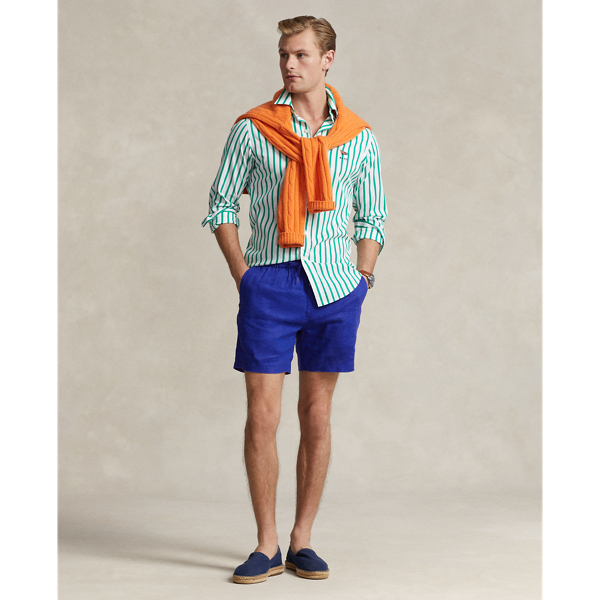 16.5-cm Polo Prepster Linen Short for Men | Ralph Lauren® UK