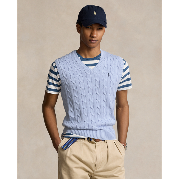 Pull débardeur en coton torsadé pour homme | Ralph Lauren® FR
