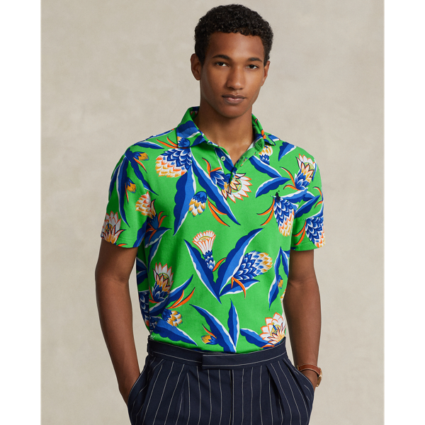 Custom Slim Fit Floral Spa Terry Polo for Men | Ralph Lauren® UK