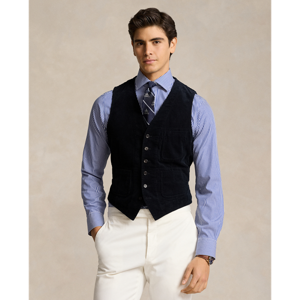 Stretch Corduroy Waistcoat for Men | Ralph Lauren® NL