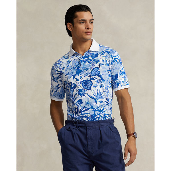 Classic Fit Floral-Print Mesh Polo Shirt Polo Ralph Lauren 1