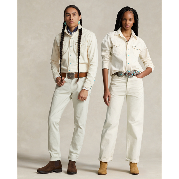 PRL x Naiomi Glasses Denim Western Shirt | Ralph Lauren® Australia