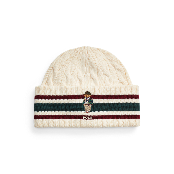 Polo Bear Cable-Knit Cricket Beanie | Ralph Lauren® Australia