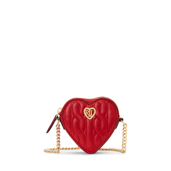 Quilted Leather Crossbody Heart Pouch | Ralph Lauren® Australia