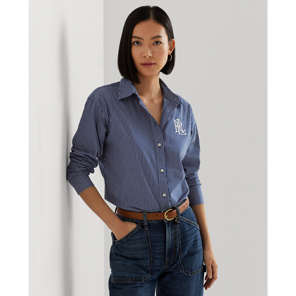 Striped Cotton Broadcloth Shirt | Ralph Lauren® Australia