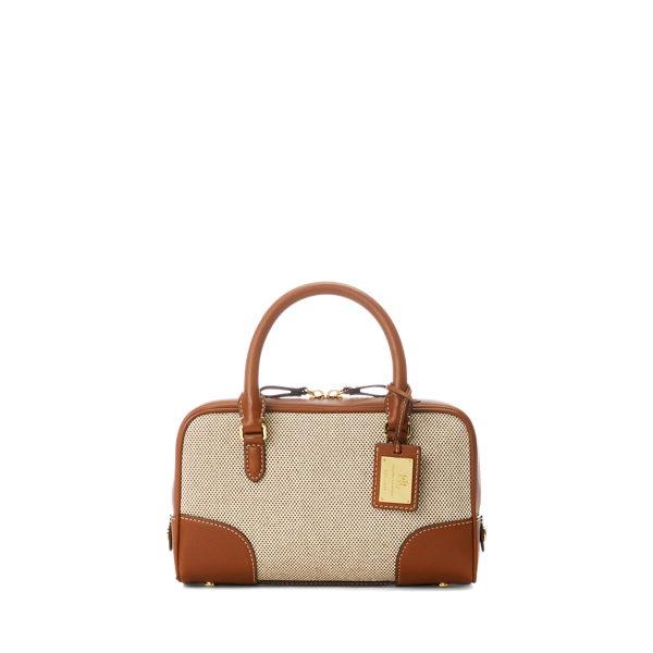 Canvas & Leather Small Emerie Satchel for Women | Ralph Lauren® UK