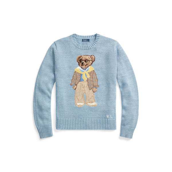 Camisola de gola redonda Polo Bear para mulher | Ralph Lauren® PT