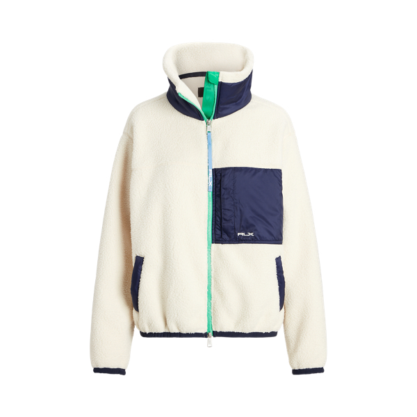 Casaco polar com fecho-éclair em ripstop para mulher | Ralph Lauren® PT