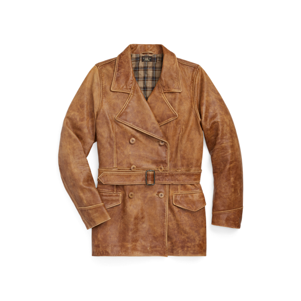 Belted Leather Jacket | Ralph Lauren® Australia