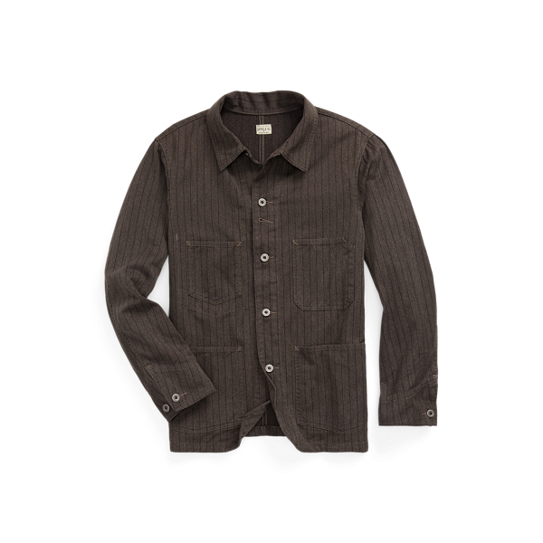 Striped Jaspe Twill Jacket