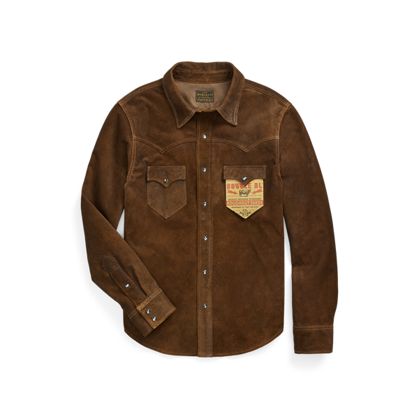 Roughout Suede Western Overshirt | Ralph Lauren® Australia