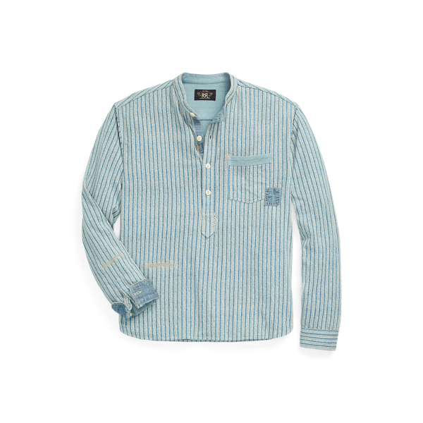 Repaired Linen-Cotton Popover Shirt | Ralph Lauren® Australia