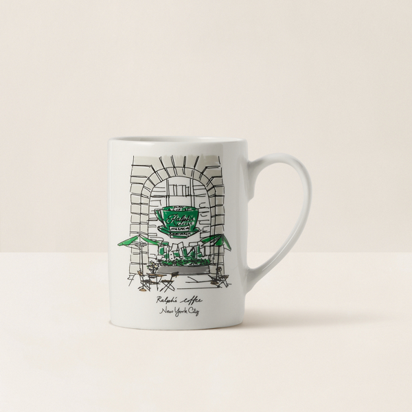 Green/White Ralph’s Coffee Madison Avenue Mug Ralph Lauren Home 1